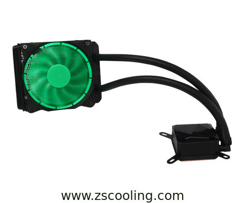 120mm LED fan pc aluminum & copper pwm cpu liquid cooling cooler