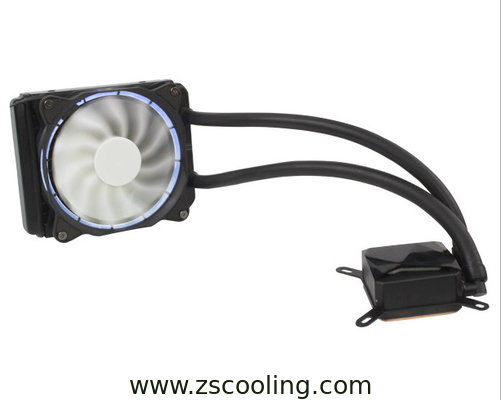 120mm LED fan pc aluminum & copper pwm cpu liquid cooling cooler