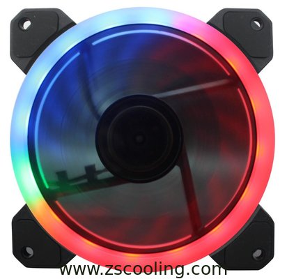 12V 120mm RGB LED computer fan PC case fan with controller