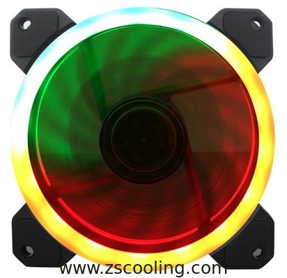 12V 120mm RGB LED computer fan PC case fan with controller