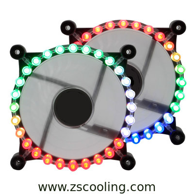 newest 12cm RGB fan pc gatling case fan with rainbow