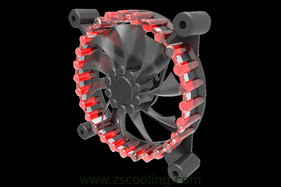 newest 12cm RGB fan pc gatling case fan with rainbow