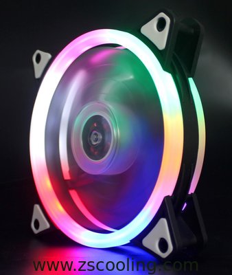 OEM Dual Ring RGB Case Fan 12cm with Programmable Rainbow LED Light