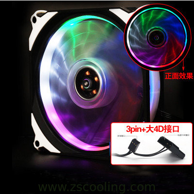 OEM Dual Ring RGB Case Fan 12cm with Programmable Rainbow LED Light