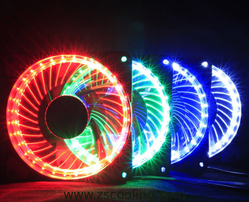 Wind light RGB LED Fan with Rf Remote Control Set 12v 120mm Adjustable LED for computer case