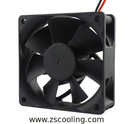 12 volt fan 70mm ball bearing fan with waterproof IP67 for fireplace 70*70*25mm qt usb fan