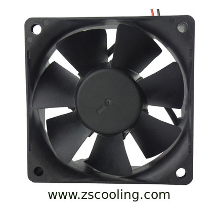 12 volt fan 70mm ball bearing fan with waterproof IP67 for fireplace 70*70*25mm qt usb fan