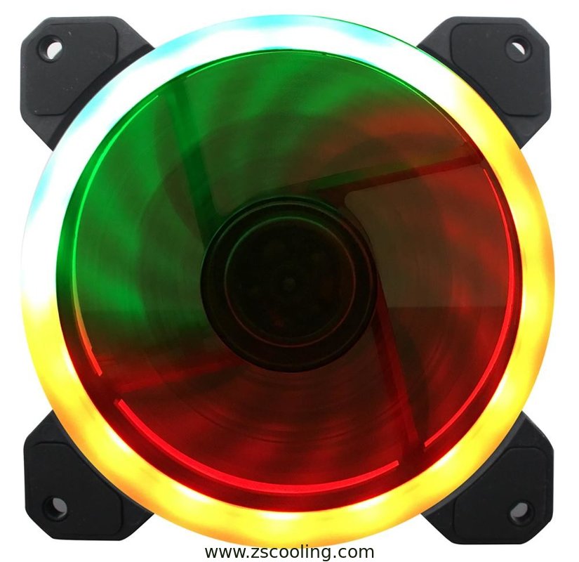 12v rgb light water cooling fan for colorful control system 120mm fan