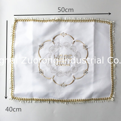 Factory wholesale Challah Cover for Shabbat with Elegant Embroidery, Leather / fabric Challah Cover,