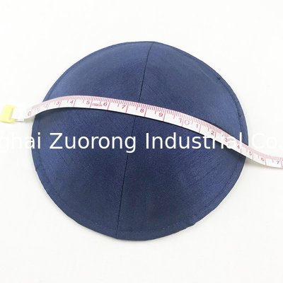 Factory wholesale fabric Customized Embroidery Kippah, Kippot Customized linen fabric embroidery for wedding satin kipa