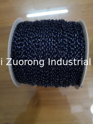 Factory wholesale opaque color glass seed beads chain roll glass bead chain roll For Jewelry Making Garment Making