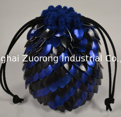 Factory wholesale Scalemail Dice Bag, Scale Mail Dice Bag of Holding in Knitted Dragonhide