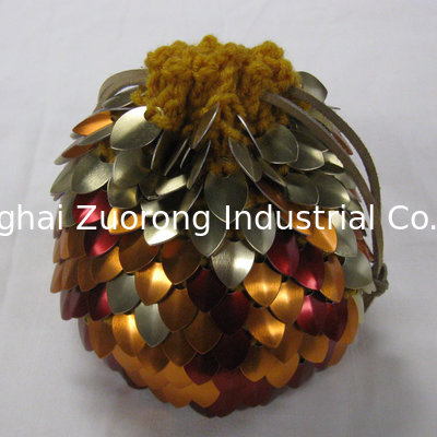 Factory wholesale Scalemail Dice Bag, Scale Mail Dice Bag of Holding in Knitted Dragonhide