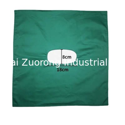 Factory Customize Cotton Fabric Medical Surgical Towels Cosmetic Surgery Drapes, Reusable Fenestrated Surgical Drape