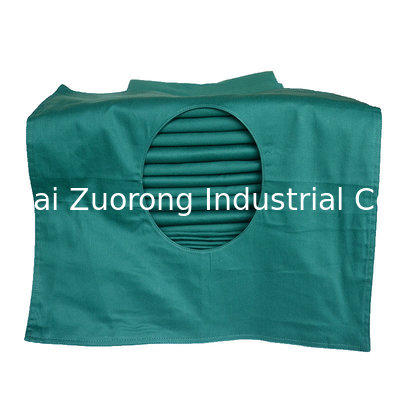 Factory Customize Cotton Fabric Medical Surgical Towels Cosmetic Surgery Drapes, Reusable Fenestrated Surgical Drape