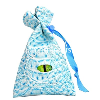 Factory Wholesale Dice Bag Pouch, Leather & Dragon Eye with Drawstring bag, Leather Dice Bags with Dragons Eye Design