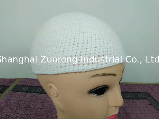 Factory Wholesale Stretchy Zigzag Knit Cotton Kufi Beanie Hat, Fish Net Jamaican Knit Kufi Cap, Knitted Kufi Hats