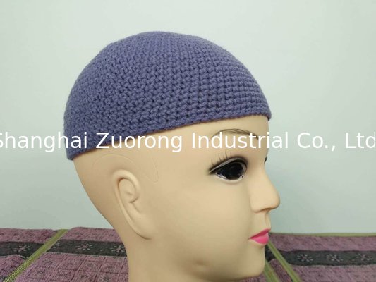 Factory Wholesale Stretchy Zigzag Knit Cotton Kufi Beanie Hat, Fish Net Jamaican Knit Kufi Cap, Knitted Kufi Hats