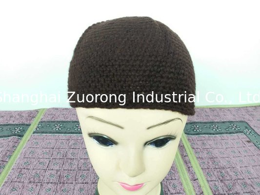Factory Wholesale Stretchy Zigzag Knit Cotton Kufi Beanie Hat, Fish Net Jamaican Knit Kufi Cap, Knitted Kufi Hats
