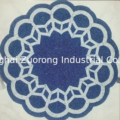 Direct source factory handmade Beaded Christmas Table Mat, Centre piece, Beaded Charger, beaded Placemat, Decorative mat