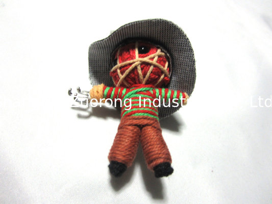 STRING VOODOO DOLLS KEY CHAIN KEY RING HANDCRAFT CARTOON CHARACTER HANDMADE voodoo doll
