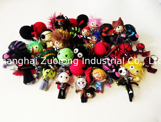 STRING VOODOO DOLLS KEY CHAIN KEY RING HANDCRAFT CARTOON CHARACTER HANDMADE voodoo doll