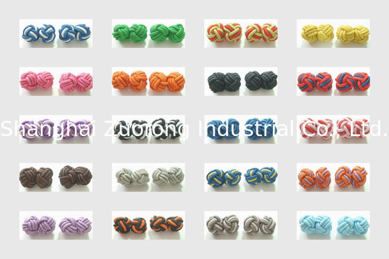 Chinese knot cuff links stretch knot cufflinks stocking stuffer, groomsmen gift, silk knot cufflinks garment accessory