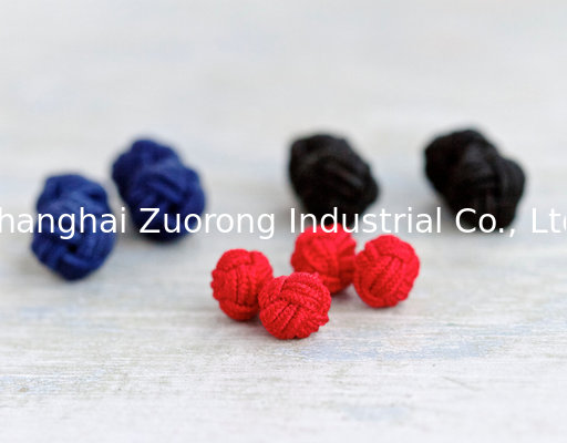 Chinese knot cuff links stretch knot cufflinks stocking stuffer, groomsmen gift, silk knot cufflinks garment accessory