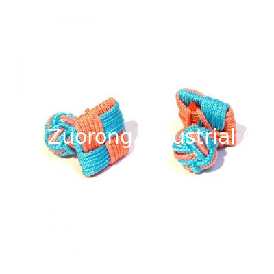 Chinese knot cuff links stretch knot cufflinks stocking stuffer, groomsmen gift, silk knot cufflinks garment accessory