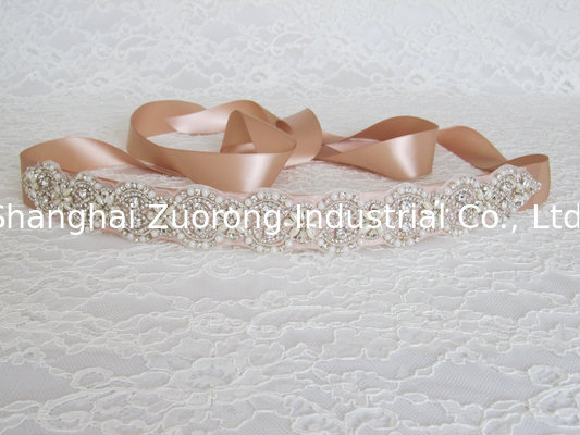 source factory Pearl Bridal Belt Crystal Wedding Sash Rhinestone Wedding Dress applique Beaded Bridal Belt Sakura Sash