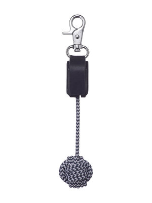 monkey fist knot USB keychain charges for ios&Android devices key cable iphone charging cable and key chain