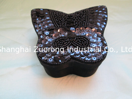 Embroidered Beaded Sequined Jewellery Boxes, gift boxes, Cholocate Cases, gift box, beaded easter egg