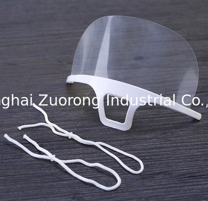 hotel kitchen transparent catering mask abti-fog smile mouth masks, clear plastic face mask for food prevent spray