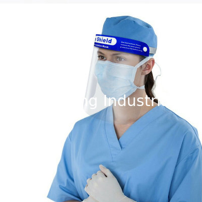 Factory Wholesale Transparent Plastic Sanitary Clear Face Mask, transparent full face shield mask anti fog