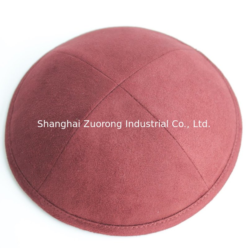 Factory wholesale fabric Customized Embroidery Kippah, Kippot Customized linen fabric embroidery for wedding satin kipa