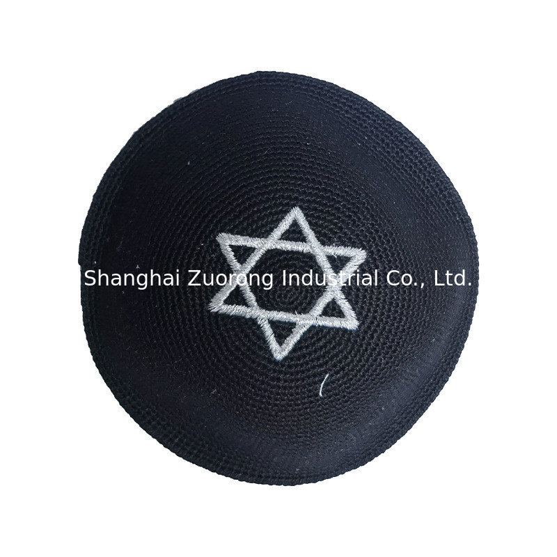 Factory wholesale Hand Knitted Yarmulke, Knitted Kippah Hat, Cotton string knitting kippot Jewish Yarmulke Kippah Kippot