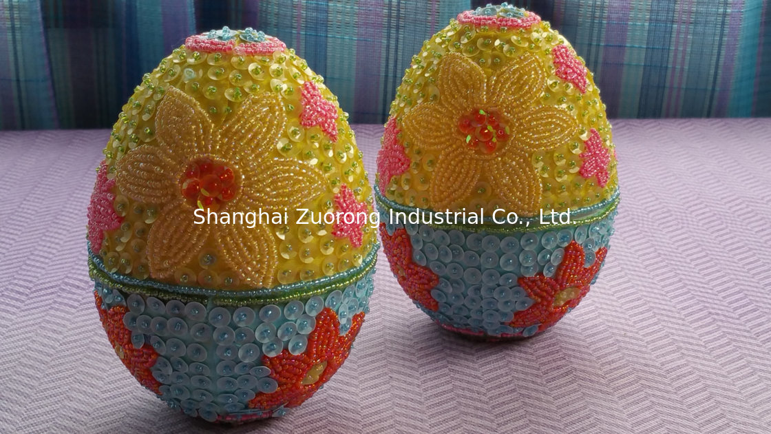 Embroidered Beaded Sequined Jewellery Boxes, gift boxes, Cholocate Cases, gift box, beaded easter egg