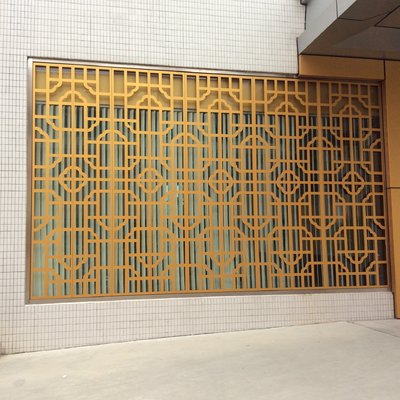 laser cut aluminum perforated carved decorative wall panel for window, screen, wall