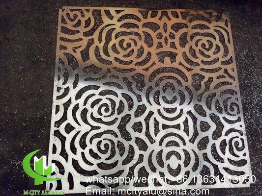 PVDF metal facade Aluminum wall panel cnc cutting perforated panel sheet for facade curtain wall, screen