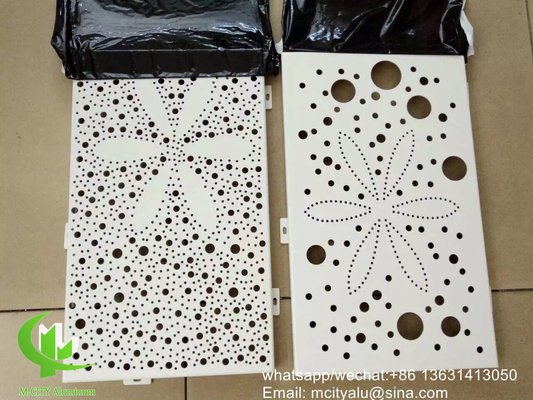 PVDF metal facade Aluminum wall panel cnc cutting perforated panel sheet for facade curtain wall, screen