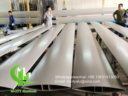 Manufacture Architectural aluminium fixed sun louvers Aerofoil louver sun louver metal