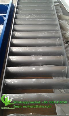 Manufacture Architectural aluminium fixed sun louvers Aerofoil louver sun louver metal