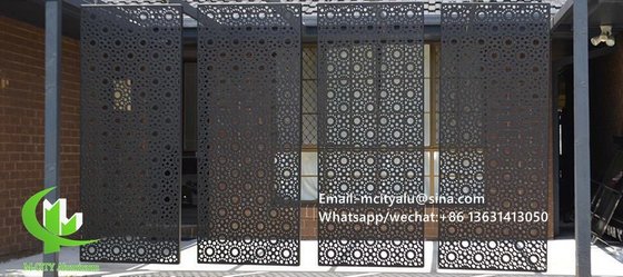 metal cladding Aluminum decorative wall panel cnc cutting perforated panel sheet for facade curtain wall, screen