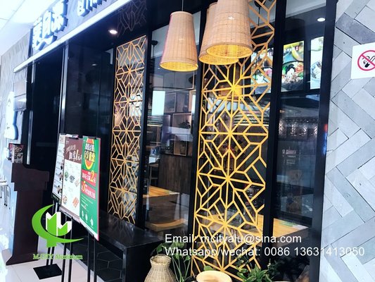 powder coated Aluminum decorative screen panel cnc cutting perforated panel sheet for facade curtain wall, screen
