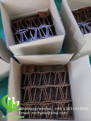 Aluminum Aerofiol architectural sun louvers sun louvres used for curtain wall