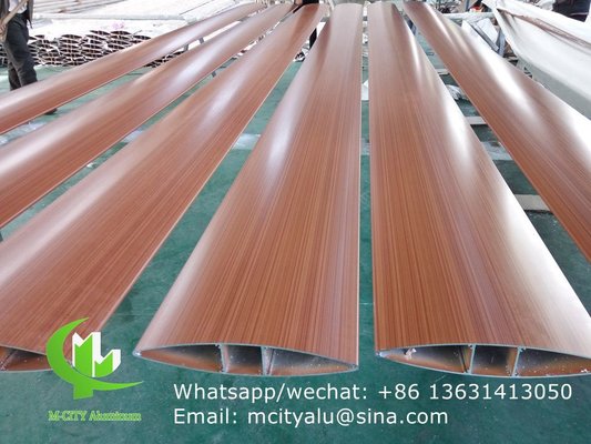 M-CITY architectural aluminum Airfoil fixed or motorized sun louver used for facades