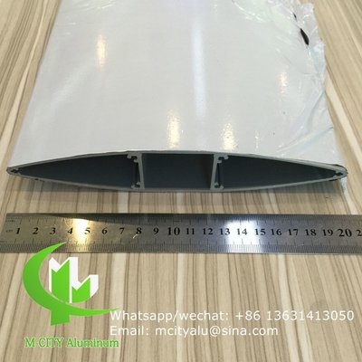 M-CITY aluminum Aerofoil sun louver used for facades horizontal fixed louver 300mm width