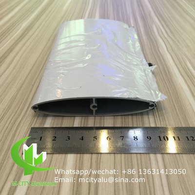 Architectural aluminum exterior sun louver used for glass curtain Aerofoil sun louver