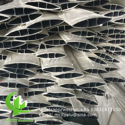 Manufacture Architectural aluminium fixed sun louvers Aerofoil louver sun louver metal
