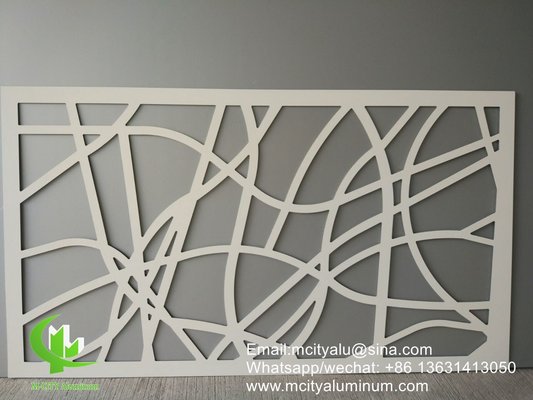 PVDF cnc laser cutting Aluminum decorative wall panel cnc cutting perforated panel sheet for facade curtain wall, screen